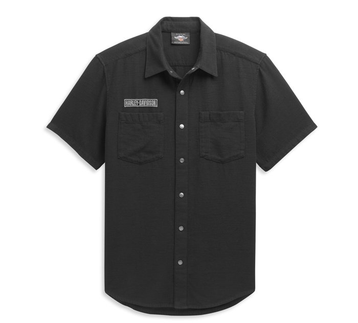 Men's Harley-Davidson Logo Textured Shirt - 96361-21VM | Harley ...