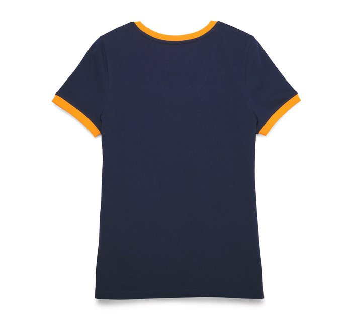 Women's Essential V-Neck Ringer Tee | Harley-Davidson USA