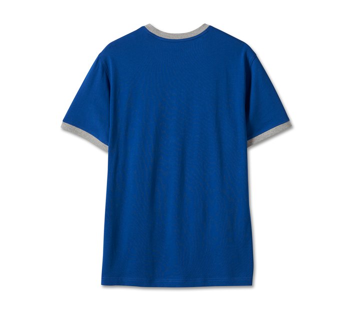 Men's #1 Racing Ringer Tee - True Blue | Harley-Davidson TR