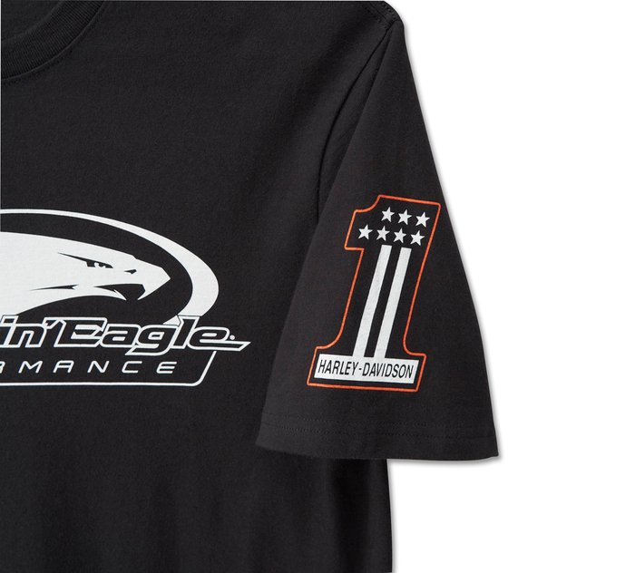 Men's Screamin' Eagle Short Sleeve Tee - Harley Black | Harley-Davidson NZ