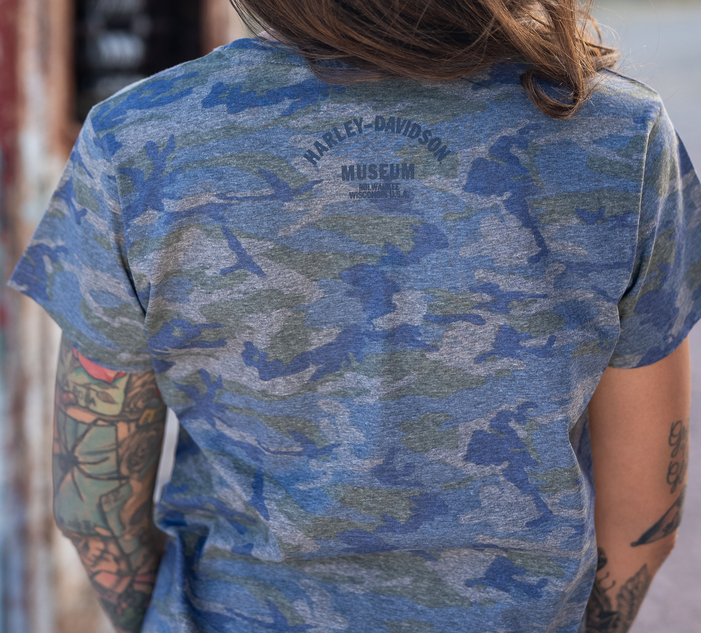 Women's Willie G Skull Camo Tee | Harley-Davidson USA