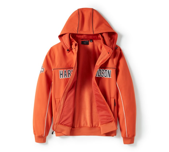 Men's Idyll Windproof Soft Shell Jacket - Vintage Orange | Harley-Davidson KR