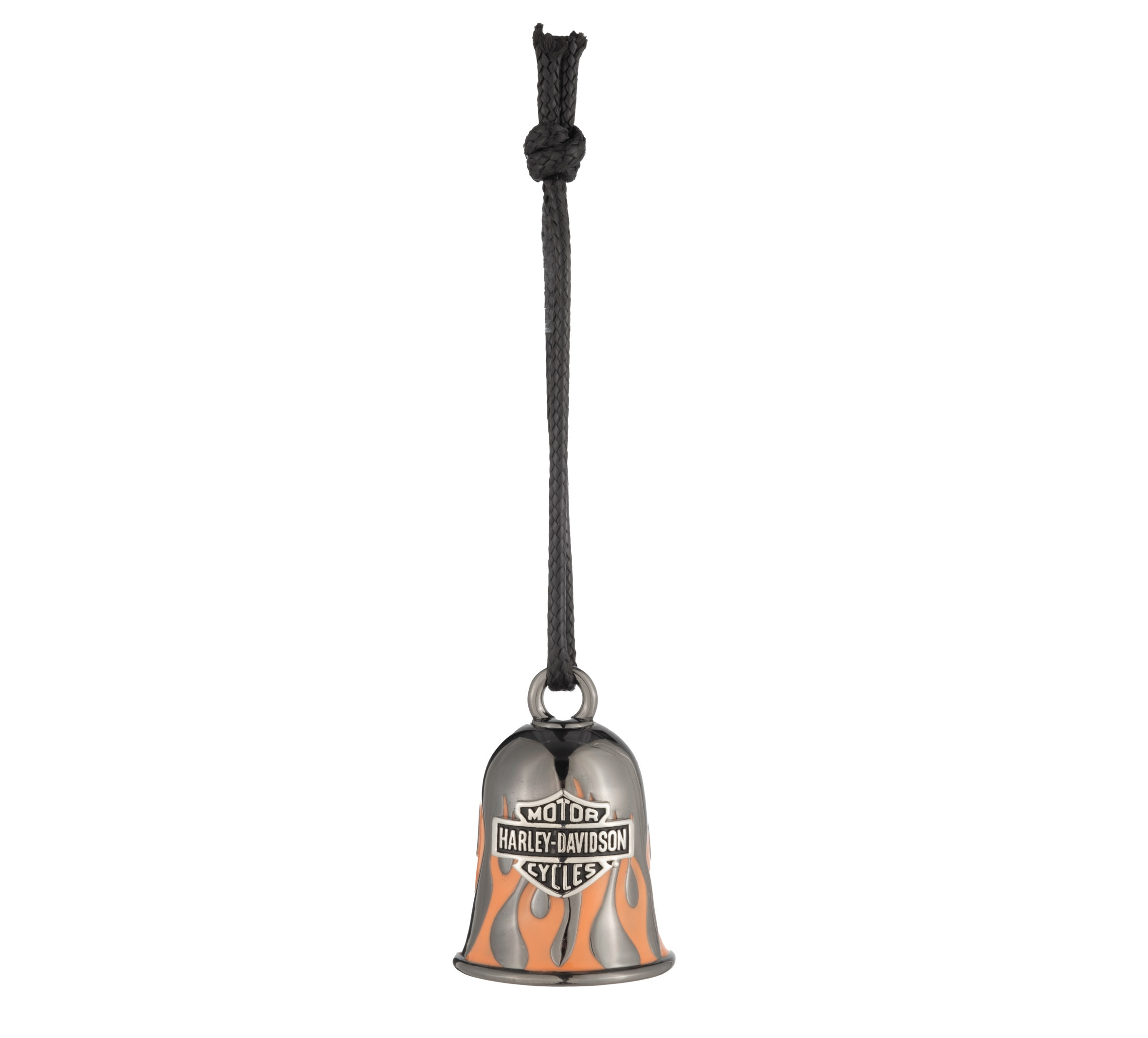 Bar and Shield With Orange Flames Ride Bell | Harley-Davidson USA