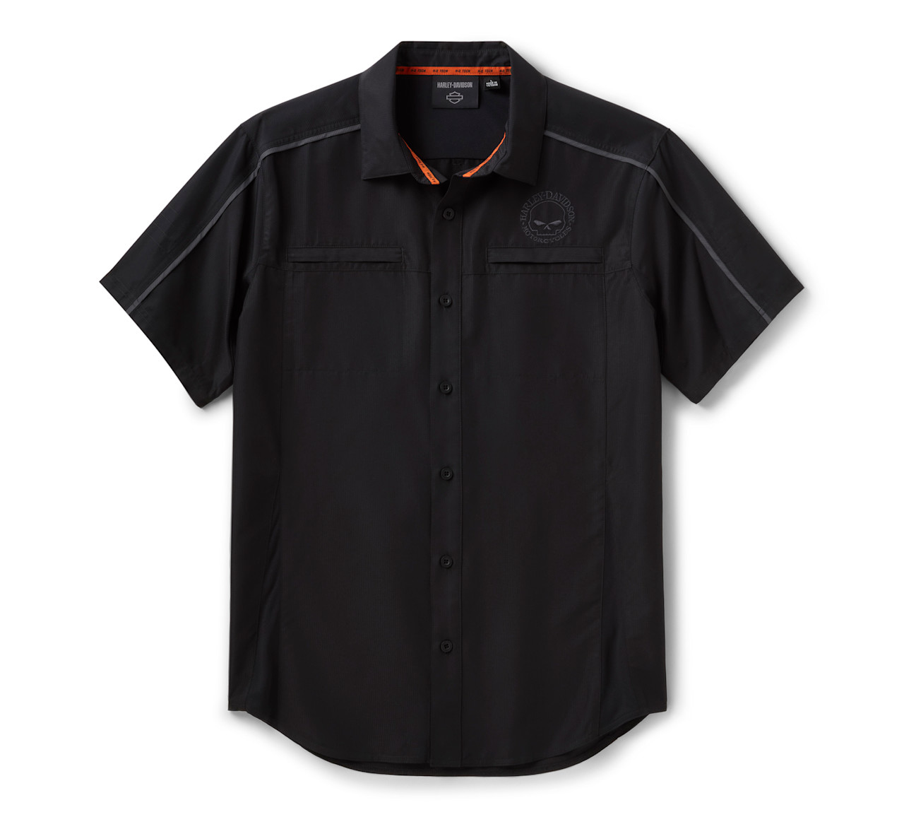 Men's H-D TECH Willie G Skull Vented Shirt | Harley-Davidson USA