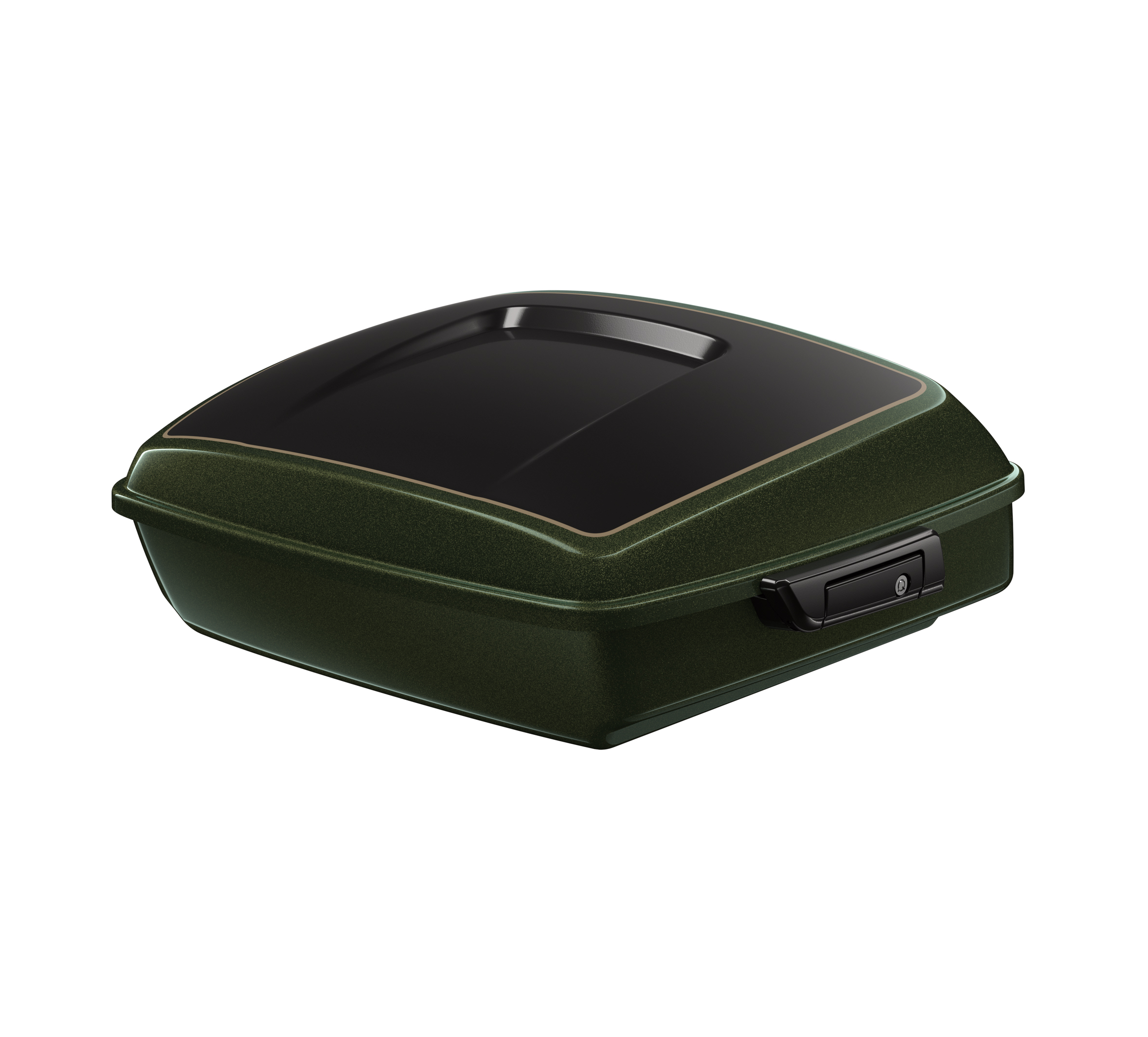 Chopped Tour-Pak Luggage - Olive Steel Metallic/Vivid Black | Harley ...