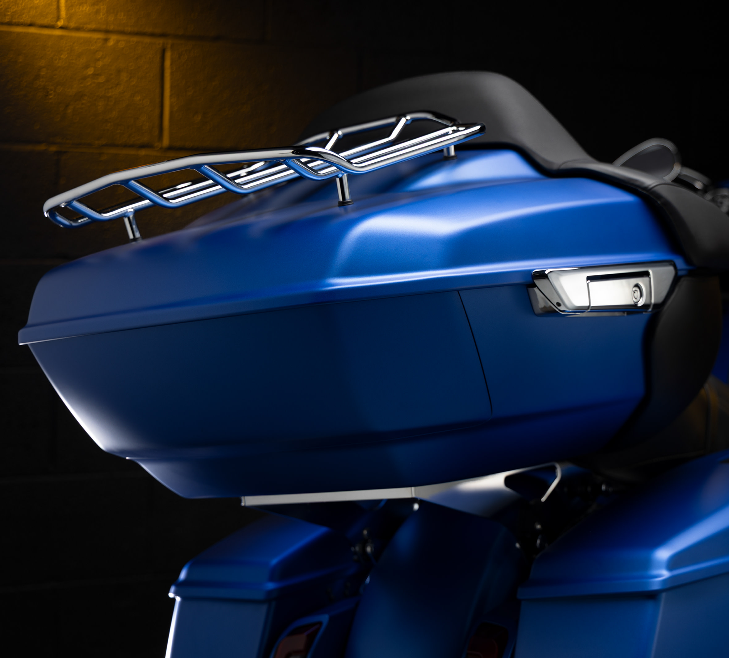 Grand Tour-Pak Luggage - Aurora Blue Denim | Harley-Davidson USA
