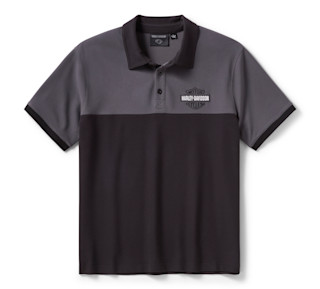 Men's H-D Essential Bar & Shield Color Blocked Polo | Harley-Davidson ...