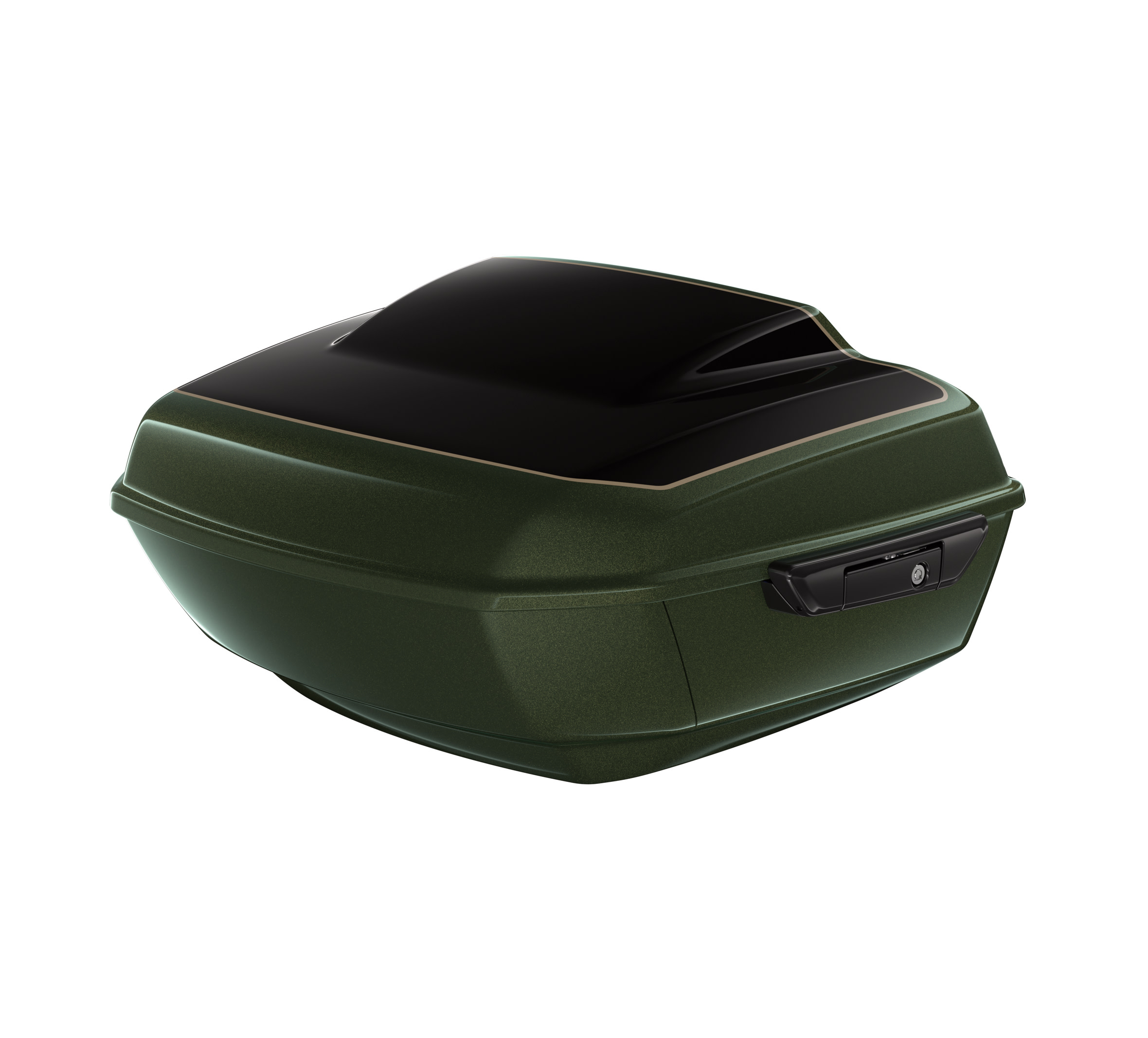 Grand Tour-Pak Luggage - Olive Steel Metallic/Vivid Black | Harley ...