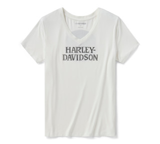 Women's Willie G Skull Bling V-neck | Harley-Davidson BR