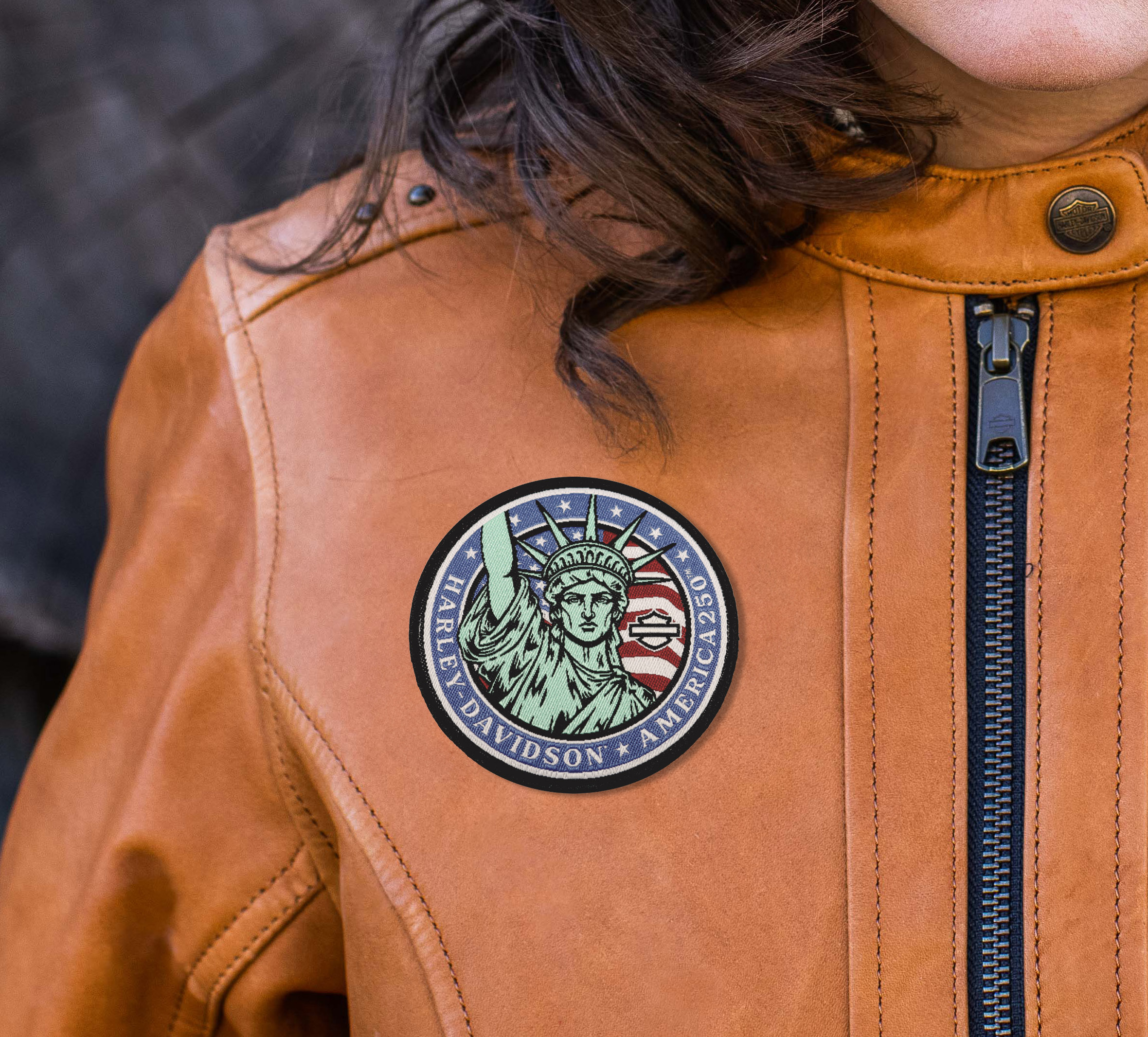 H-D™ America250® Statue Of Liberty Patch | Harley-Davidson USA