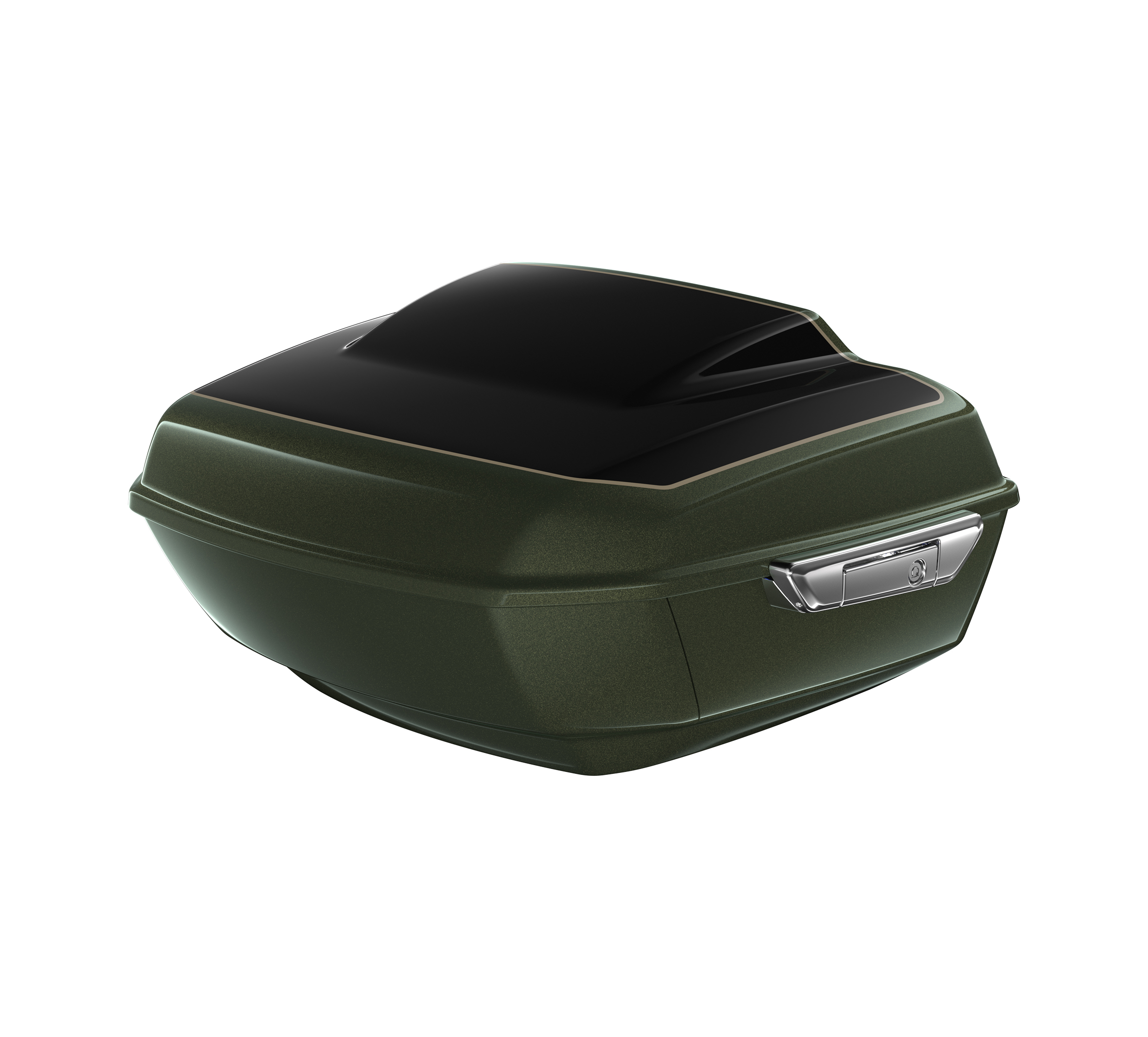 Grand Tour-Pak Luggage - Olive Steel Metallic/Vivid Black | Harley ...