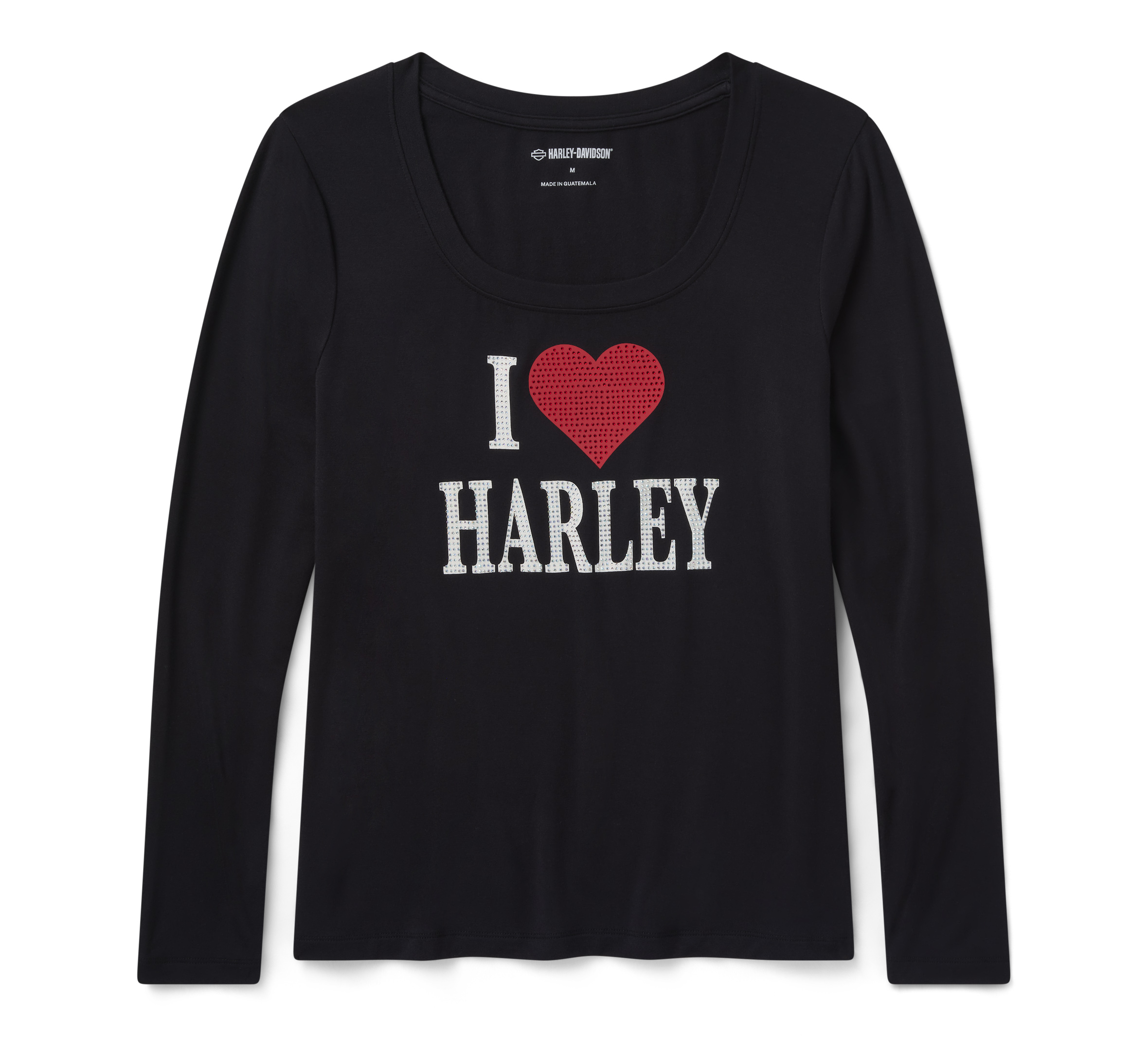 Bling I Love Harley Long Sleeve Tee voor vrouwen | Harley-Davidson BE