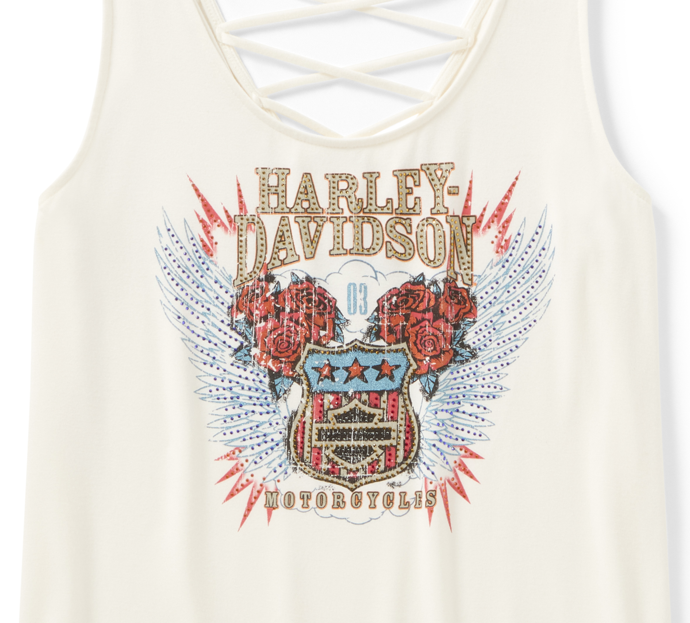 Women's Bling H-D Road Trip Laced Back Tank | Harley-Davidson CA
